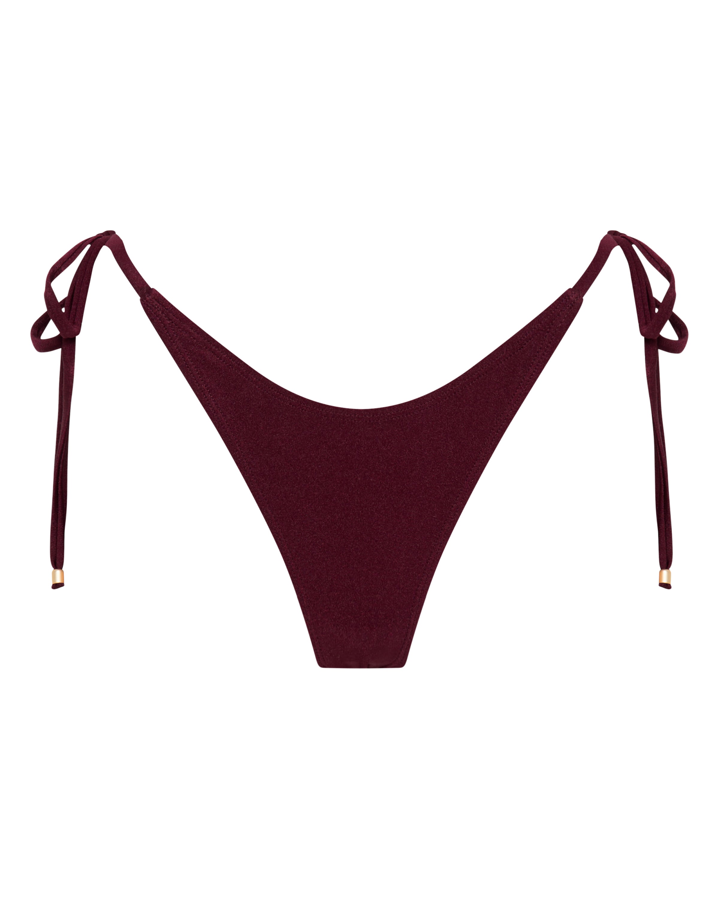Tally String Bikini Bottoms - Merlot | White Sands